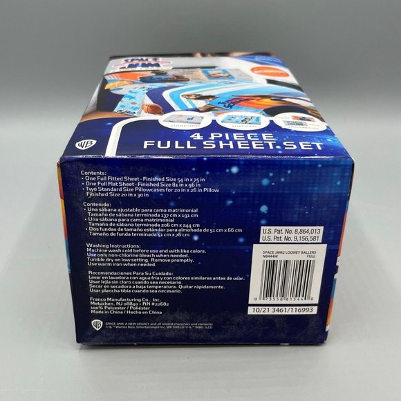 Franco Manufacturing | Bedding | Space Jam A New Legacy 4 Piece Full ...